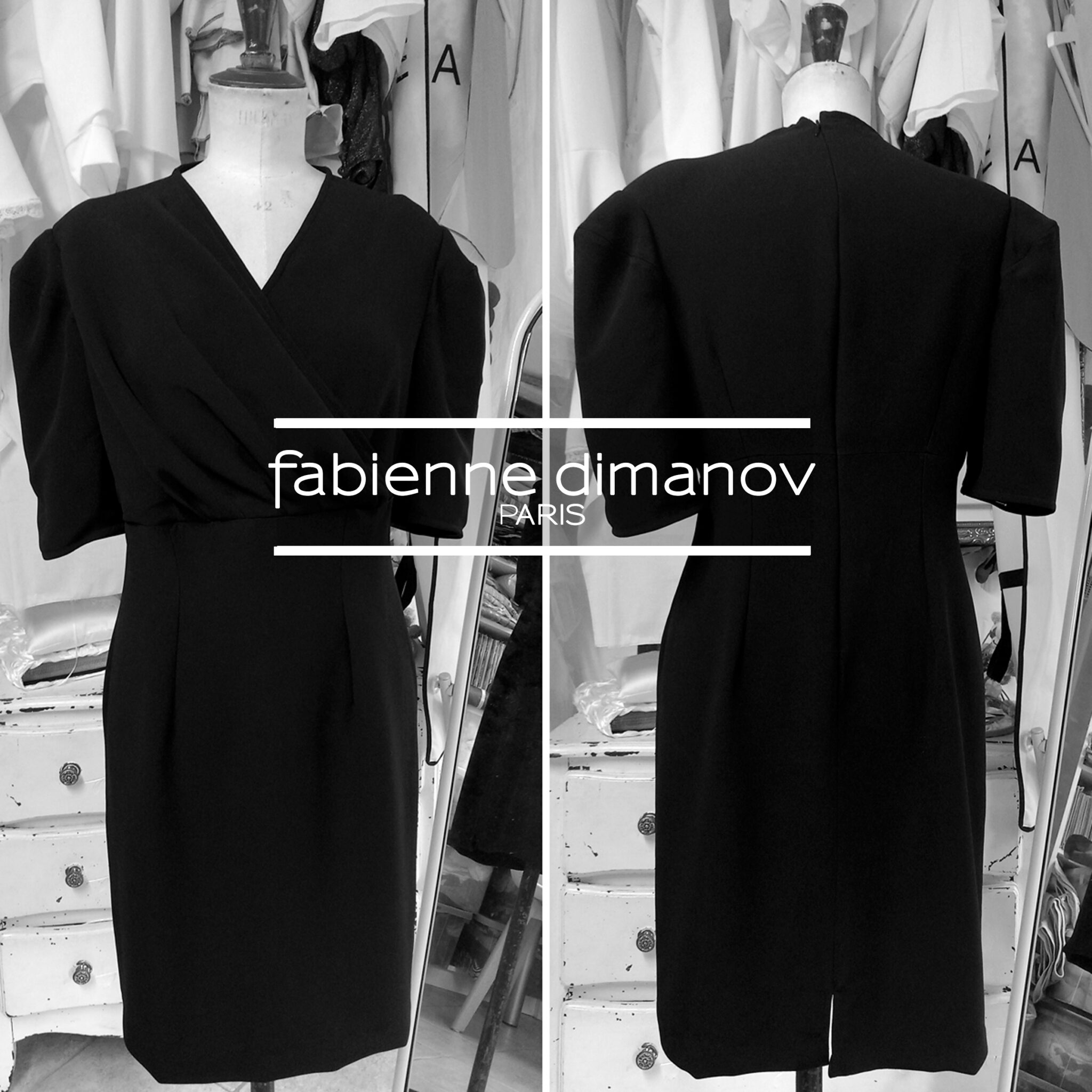 ROBE DE COCKTAIL SUR MESURE - Fabienne Dimanov PARIS